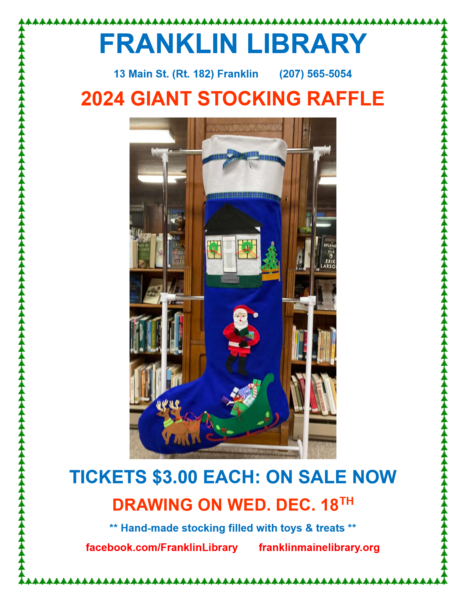 2024 Giant Christmas Stocking Raffle – FRANKLIN LIBRARY
